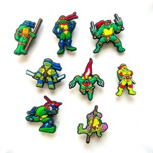 Nickelodeon | Accessories | Set Of 8 Assorted Tmnt Ninja Turtle Crocs ...